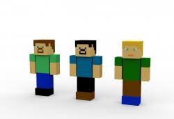minecraft girl characters 3d models 【 STLFinder