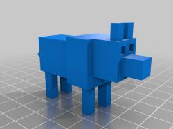minecraft wolf animation 3d models 【 STLFinder