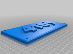 house number plate 3D Models | Page 1 | STLFinder