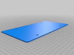 free sublimation license plate template 3D Models | Page 1 | STLFinder