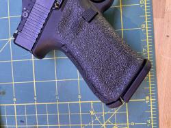 for glock 17 19 gen 4 5 grip frame plug insert aluminum black engraved ...