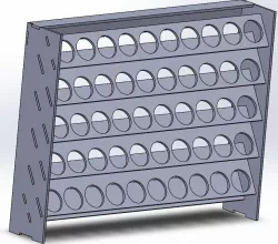 Paint rack for 36mm pots (Tamiya 10ml) - Free 3D Model | STLFinder
