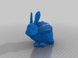 8bit pixel pixelized JetPack Bunny with Dissolvable material 3D Models ...