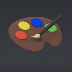 free 3d color palette icon | Page 1 | STLFinder