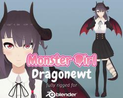 monster girl 3d model 【 STLFinder
