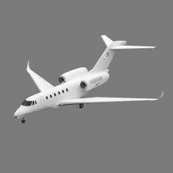 Cessna Citation X 200 private jet Low-poly 3D model - Free 3D Model ...