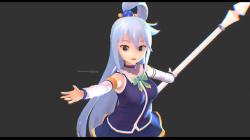 konosuba aqua 3d model 【 STLFinder