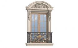 classical front window with a french balcony 3d | Page 1 | STLFinder
