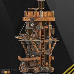 Castle Siege Tower w Catapualt 3D Models | Page 1 | STLFinder