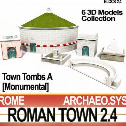 roman town monumental tombs a 2 4 low poly 3d models | Page 1 | STLFinder