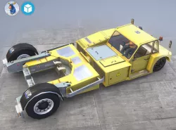 Towbarless Aircraft Tractors LTD TPX-200-S Three liverys Low-poly 3D ...