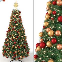 starlite creations inc model fp24 2400750u prelit christmas tree with ...