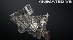 v8 engine working 3d models 【 STLFinder