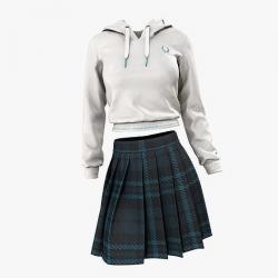 mzrfytz women school girl outfits set school girl costume top with mini ...
