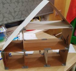 navaris modular cardboard cat house diy corrugated cardboard 3D Models ...