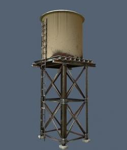 water tank 2c game ready and damaged version 3d models | Page 1 | STLFinder