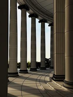 Model of Colonnade 3d models 【 STLFinder