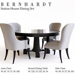 bernhardt dining room set 3d models 【 STLFinder