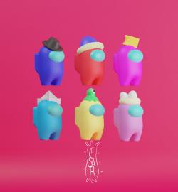 among us key chains 3d models 【 STLFinder