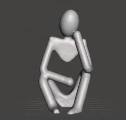rodin thinking man 3D Models | Page 1 | STLFinder