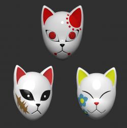 demon slayer masks 3D Models | Page 1 | STLFinder