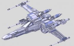 lego technic star wars x wing 3D Models | Page 1 | STLFinder