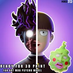 mob psycho fanart 3D Models | Page 1 | STLFinder
