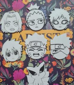 naruto characters free print coloring pages 3D Models | Page 1 | STLFinder