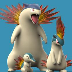 cyndaquil evolution line 3D Models | Page 1 | STLFinder