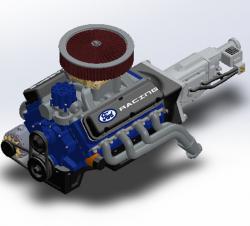 small block ford mustang chrome 1 groove water pump crankshaft pulley ...