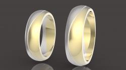 14k gold 3 piece wedding rings 3D Models | Page 1 | STLFinder
