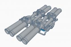 1 12 sbc 2x4 bbl cross ram intake system 3d models 【 STLFinder
