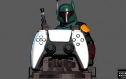 template for boba fett ps5 controller stand holder for adobe ...