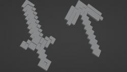 minecraft how to craft a pickaxe 3D Models | Page 1 | STLFinder
