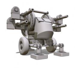 28mm scale Quad 40mm AA Turret 3D Models | Page 1 | STLFinder