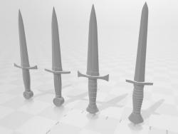 simple dagger design 3d models 【 STLFinder