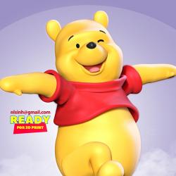 printable coloring pages for kid pooh bear 3D Models | Page 1 | STLFinder