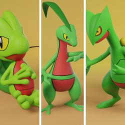 evolution of treecko 3D Models | Page 1 | STLFinder