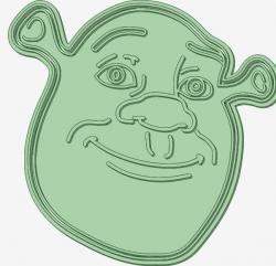 lifesize cardboard cutouts shrek face in hole 3D Models | Page 1 ...