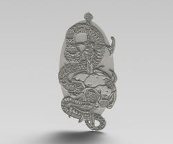 snake and skull 3d models 【 STLFinder