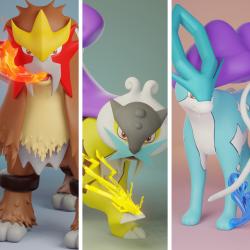 legendary beasts pokemon 3D Models | Page 1 | STLFinder