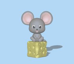 cheese clipart drawing of cute mouse 3D Models | Page 1 | STLFinder