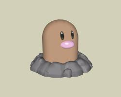 pokemon diglett full body 3D Models | Page 1 | STLFinder