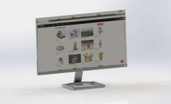 dell 24in monitor 3d models 【 STLFinder