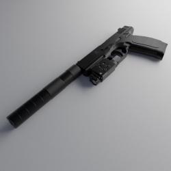 pistol attachments 3d models 【 STLFinder