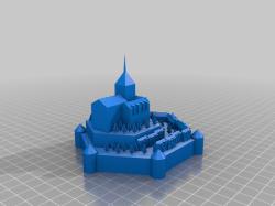 le mont saint michele minecraft blueprint 3D Models | Page 1 | STLFinder