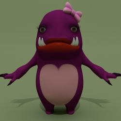monster wooly amanda the adventurer full body 3D Models | Page 1 ...