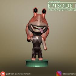 star wars jar jar binks color page 3D Models | Page 1 | STLFinder