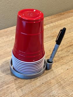 solo cup holder with sharpie 3D Models | Page 1 | STLFinder