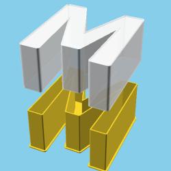 capital m font 3D Models | Page 1 | STLFinder